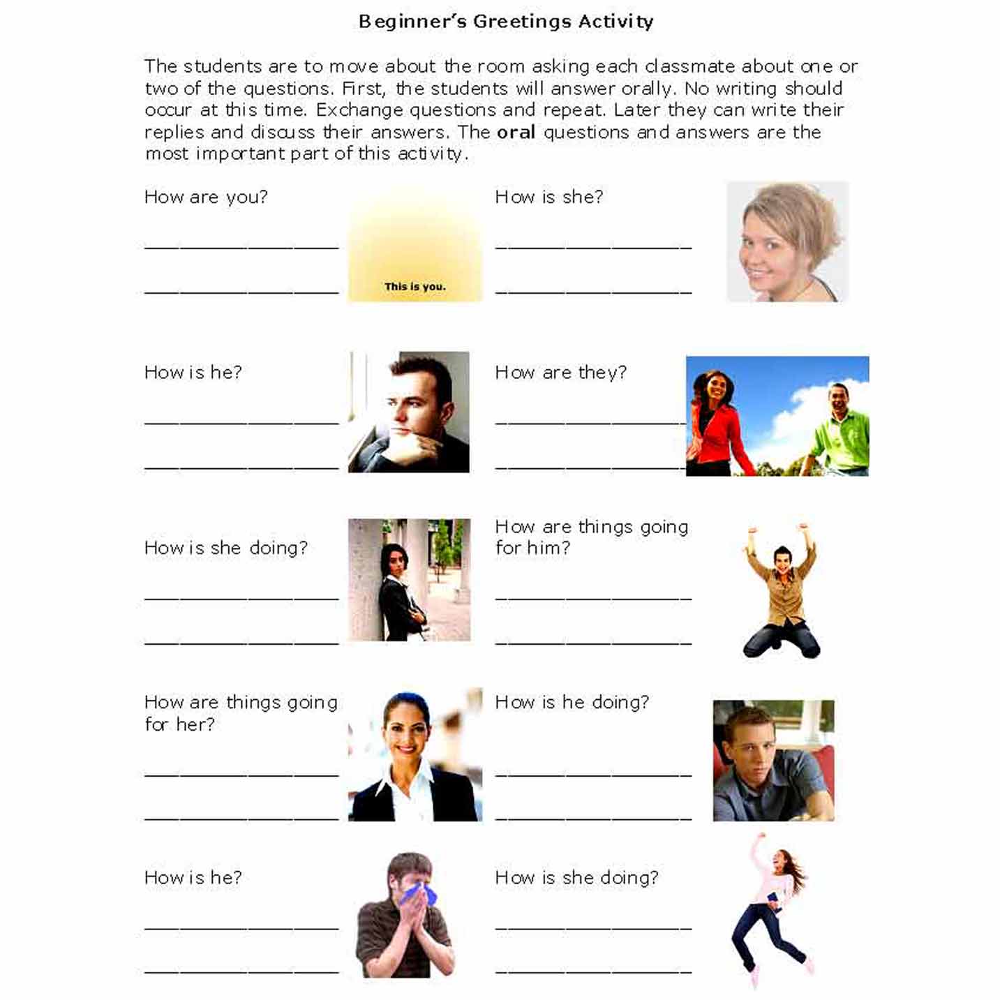 Activities that Introduce Beginners to Friendly Greetings